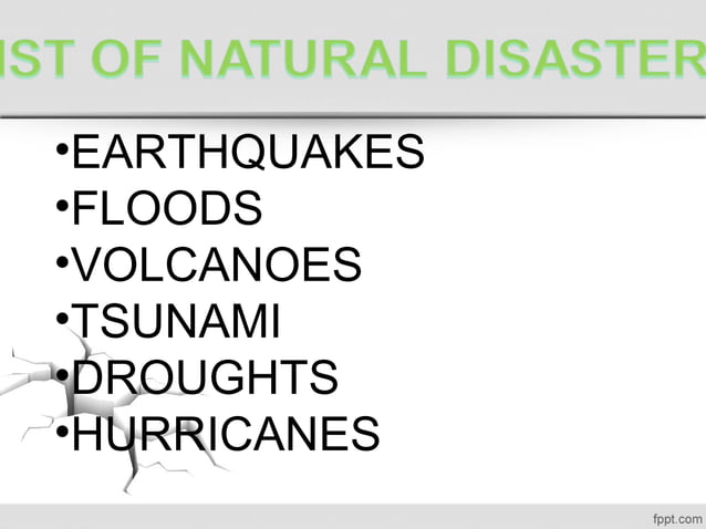 Natural disasters and its managment | PPT | Geology | Science