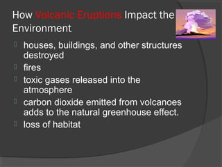 Natural disasters and their impact towards the environment | PPT