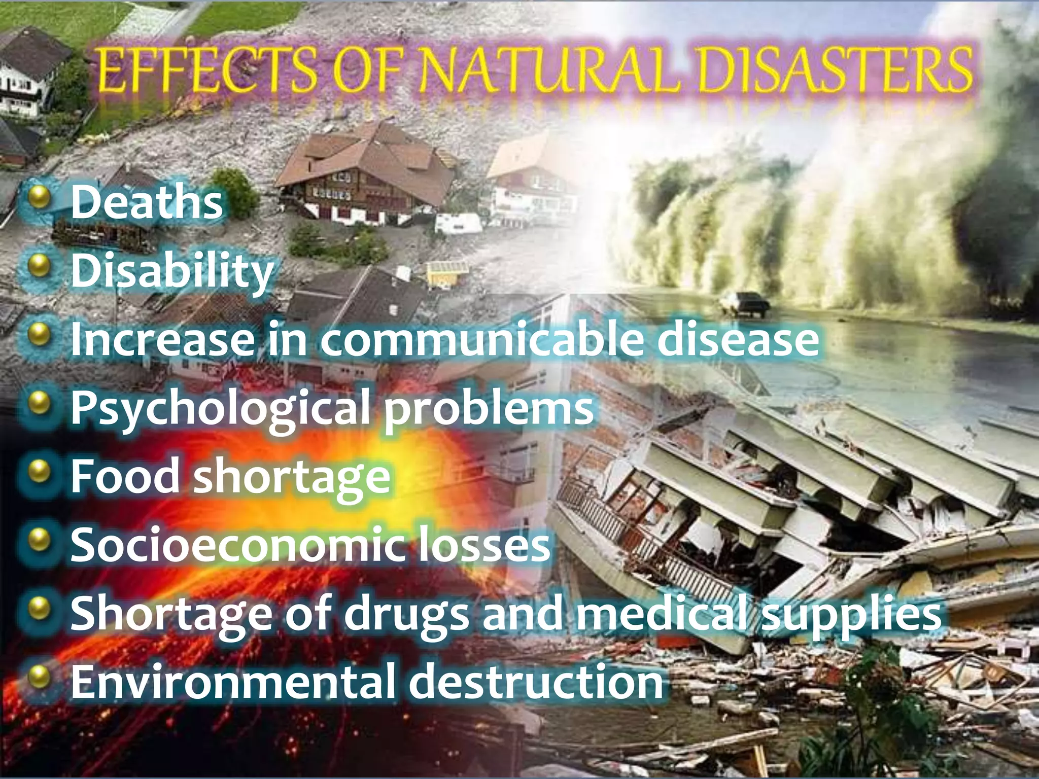 Natural disasters ppt | PPTX