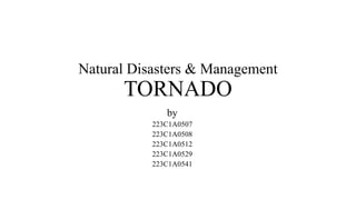 Natural Disasters & Management. about TORNADO | PDF