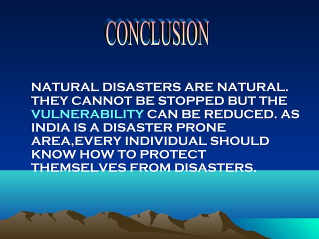 Natural disasters of india | PPT