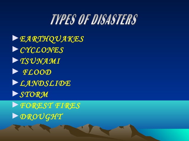 Natural disasters of india | PPT