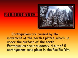 Natural disasters powerpoint | PPTX