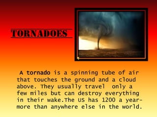 Natural disasters powerpoint | PPTX