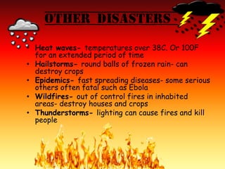 Natural disasters powerpoint | PPTX