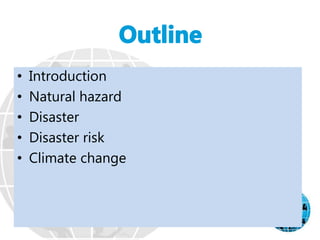 Natural disasters terminology | PPTX