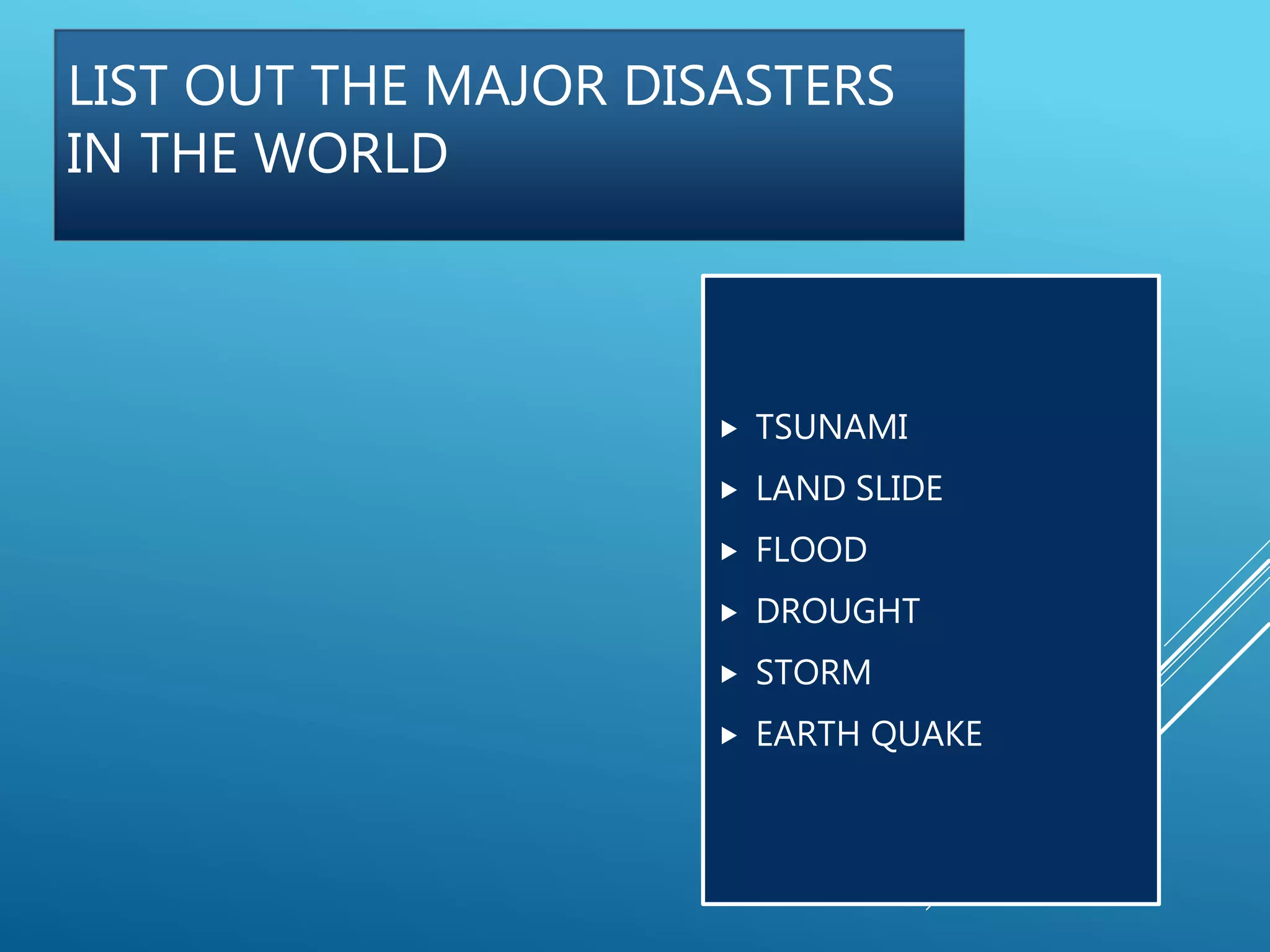 NATURAL CALAMITIES | PPTX