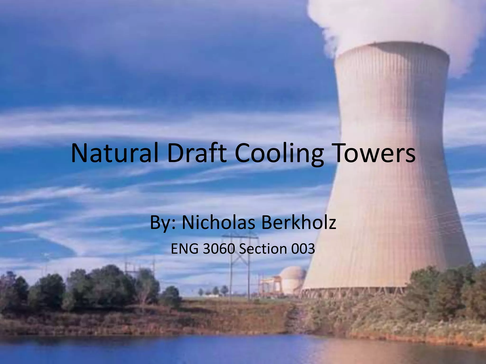 Natural Draft Cooling Towers | PPTX
