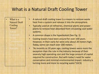 Natural Draft Cooling Towers | PPTX