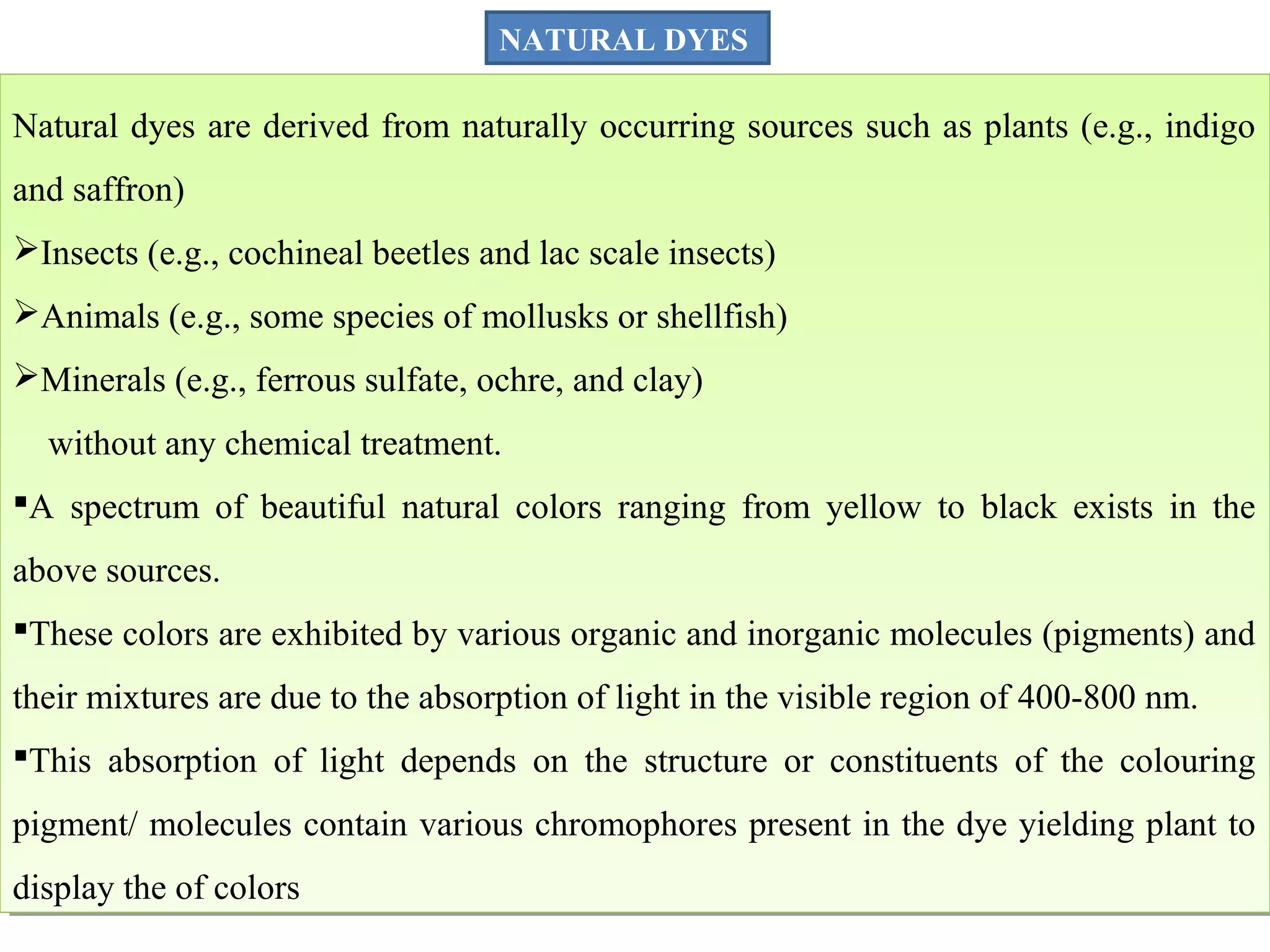 NATURAL DYES | PPT