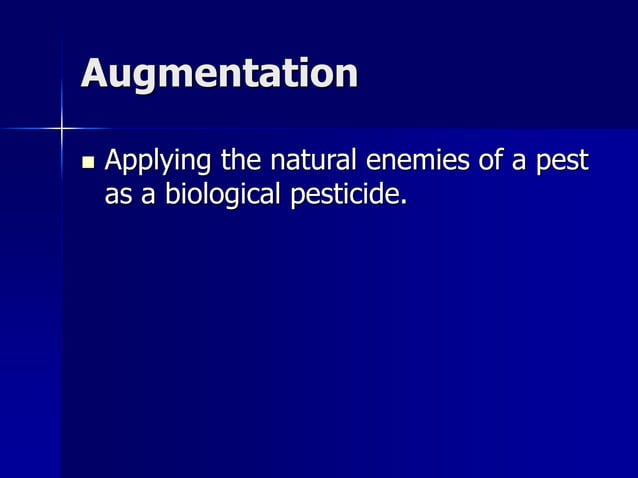 Natural enemies management | PPT | Agriculture | Industries