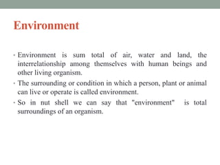 Natural environment ppt | PPT