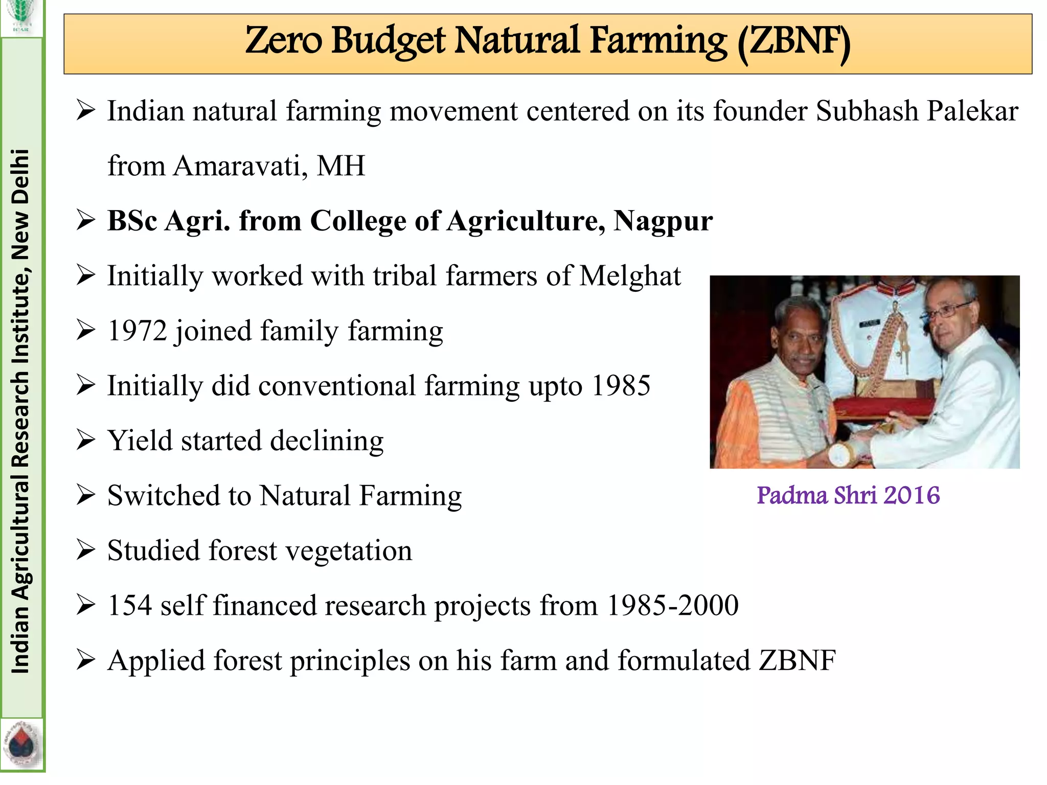 Natural Farming- Zero Budget Natural Farming | PPT