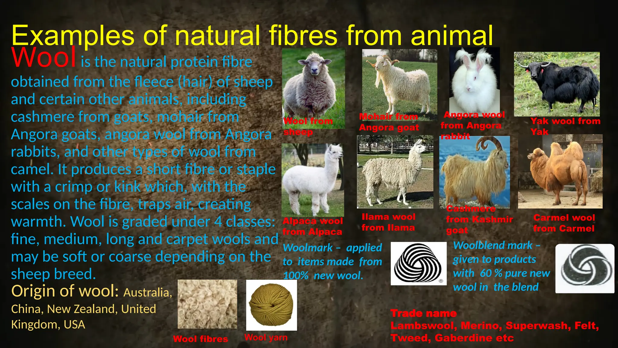 NATURAL FIBRES - CARINF FOR THEM AND WHERE THEY CAME FROM | PPTX