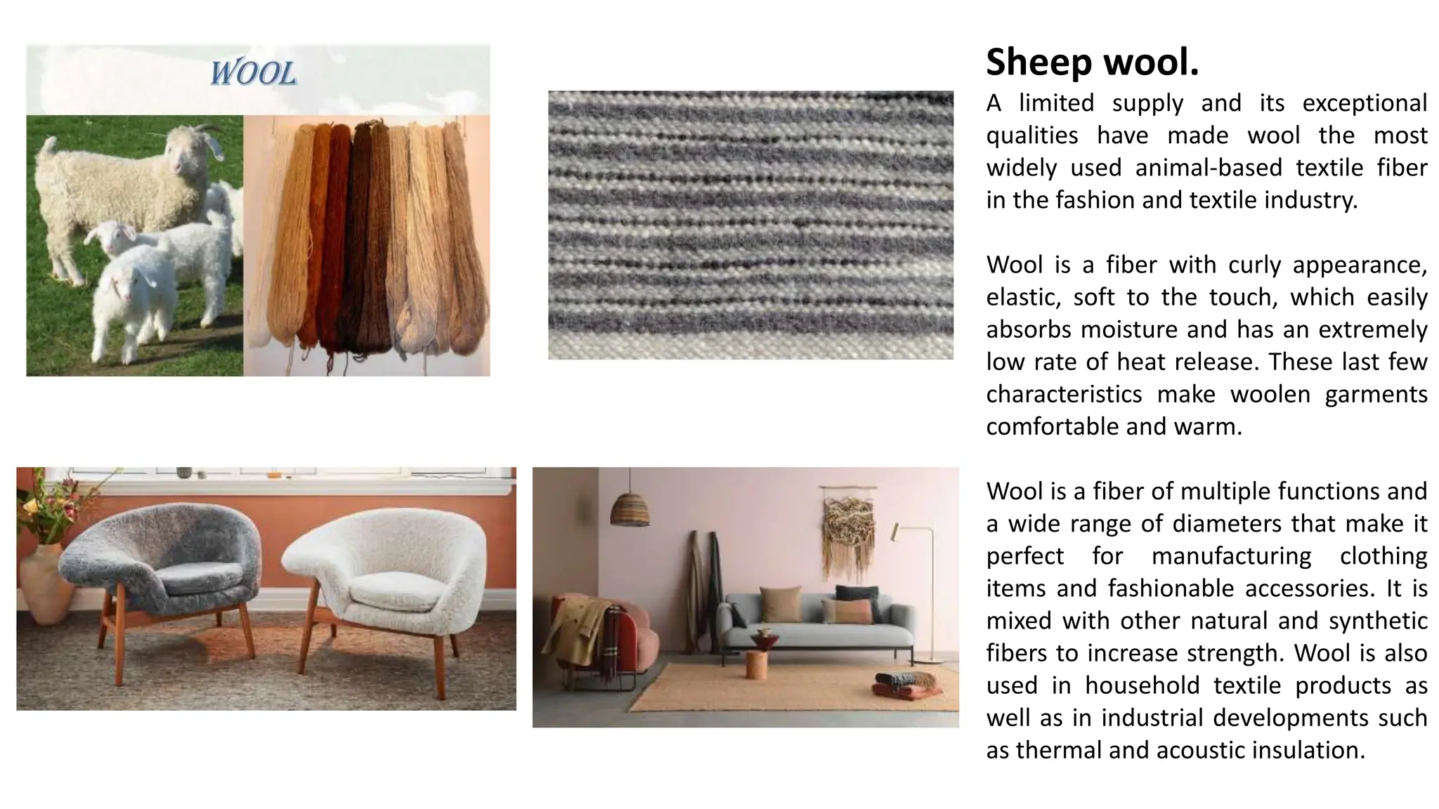 Natural Fibres in interiors use of clothing textiles | PPTX