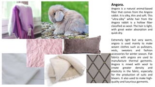 Natural Fibres in interiors use of clothing textiles | PPTX