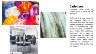 Natural Fibres in interiors use of clothing textiles | PPTX