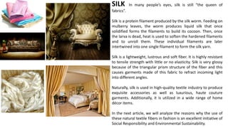 Natural Fibres in interiors use of clothing textiles | PPTX
