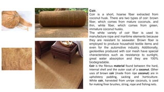 Natural Fibres in interiors use of clothing textiles | PPTX