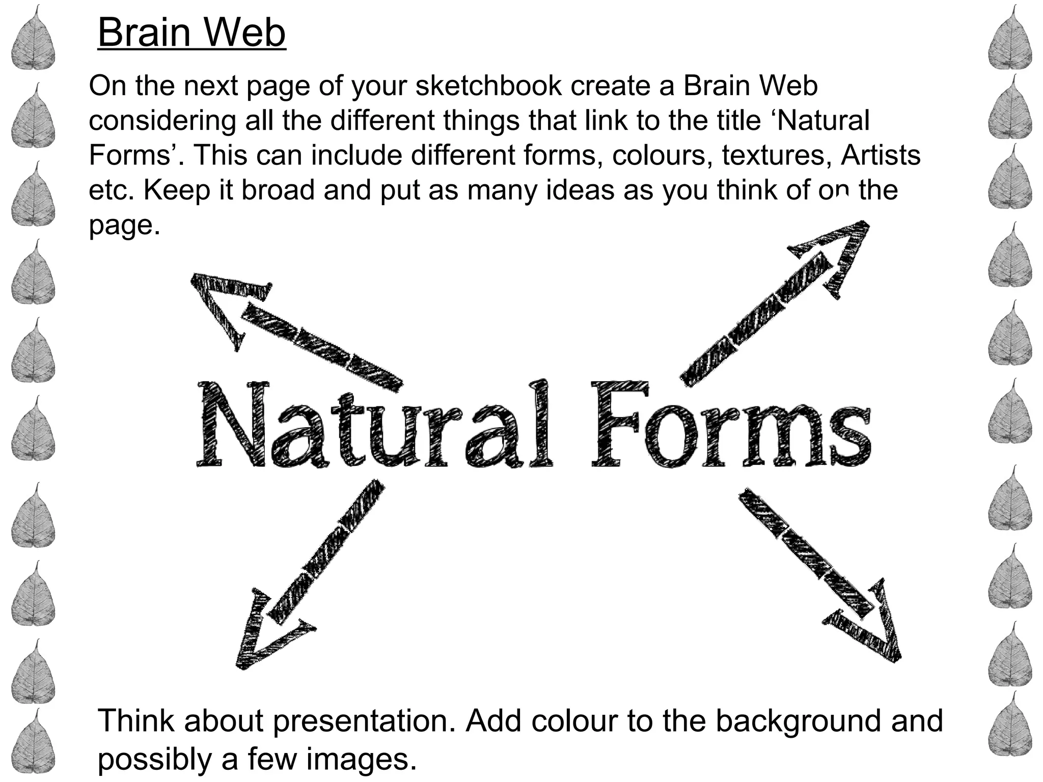 Natural forms spider diagram | PPT