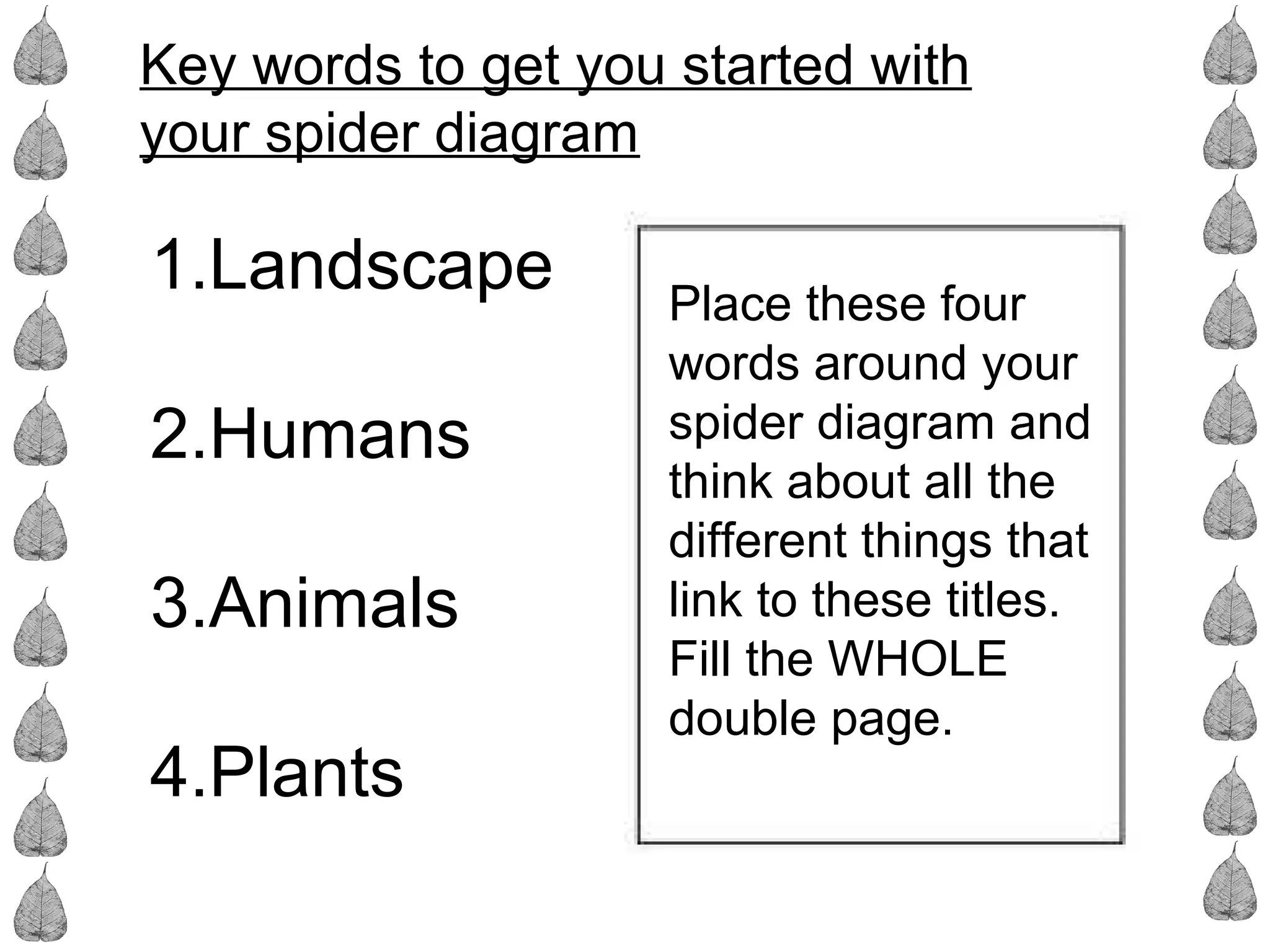 Natural forms spider diagram | PPT