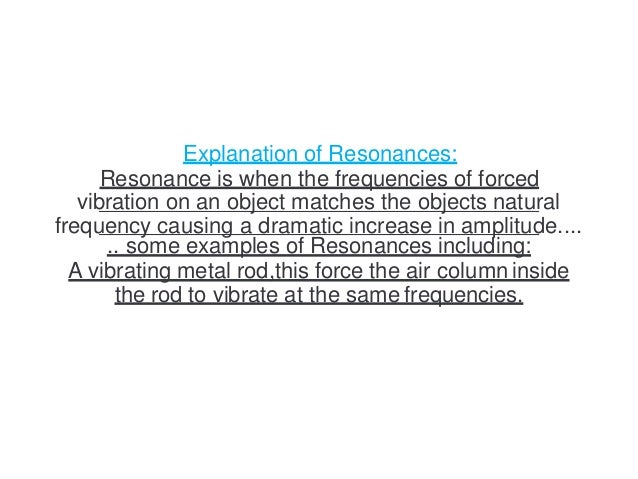 Natural frequency and resonance | PPTX