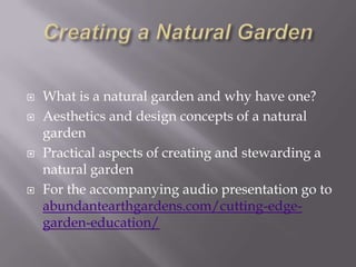Natural Gardens Lauren Springer-Ogden | PPTX