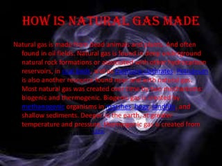 Natural gas | PPTX | Chemistry | Science