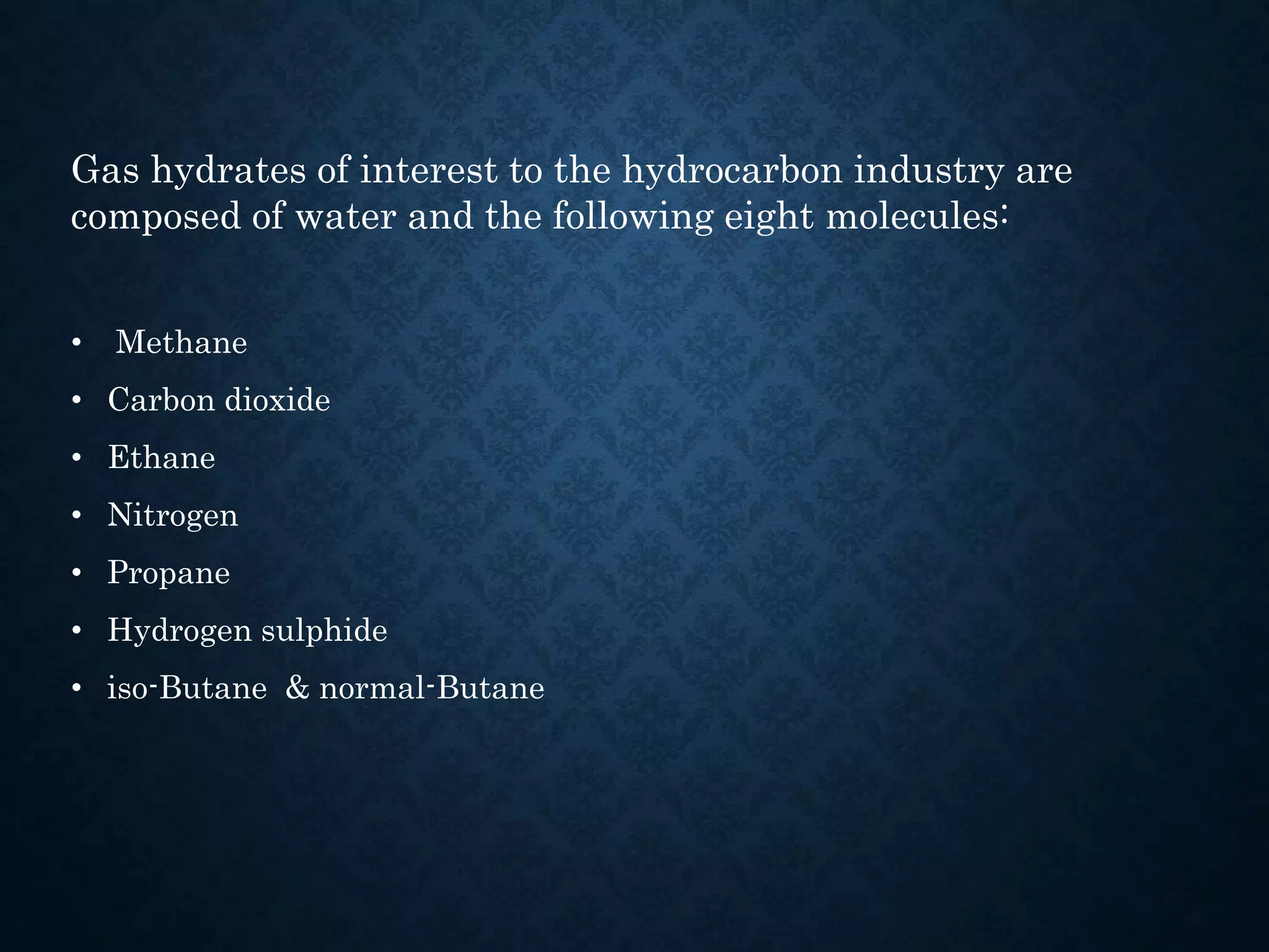 DEVELOPMENTS IN MARINE GAS HYDRATES | PPT