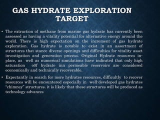 DEVELOPMENTS IN MARINE GAS HYDRATES | PPT