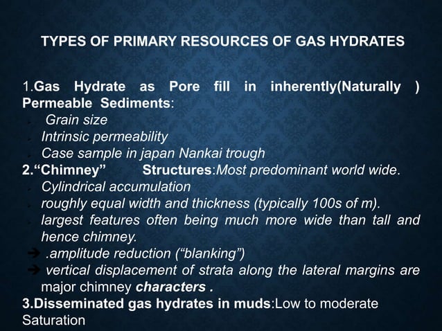 DEVELOPMENTS IN MARINE GAS HYDRATES | PPT