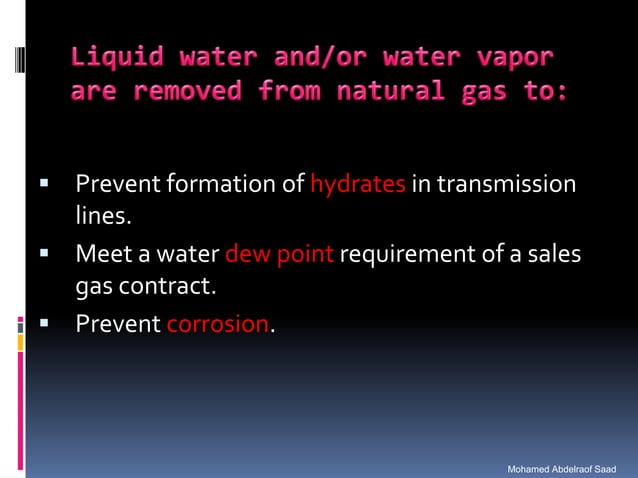 Natural gas processing technology dehydration 1 | PPTX | Chemistry ...