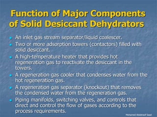 Natural gas processing technology dehydration 3 | PPT | Free Download