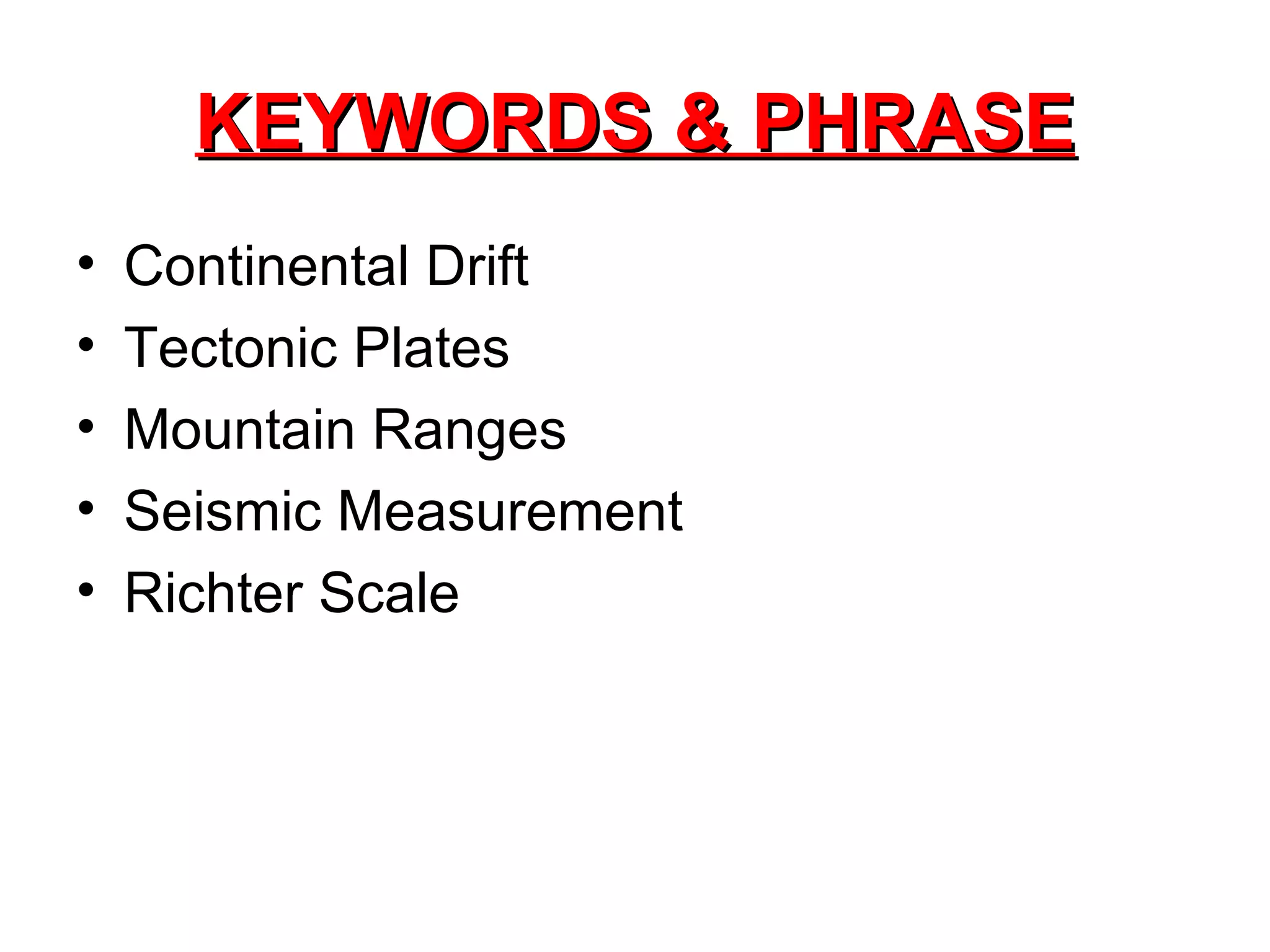 Natural geological forces and the changing earth | PPT