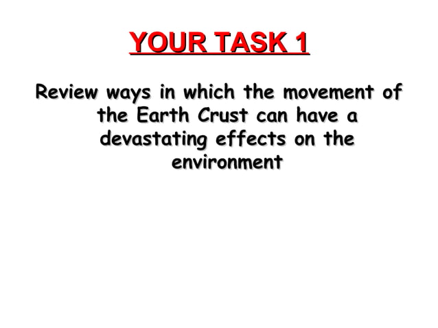 Natural geological forces and the changing earth | PPT