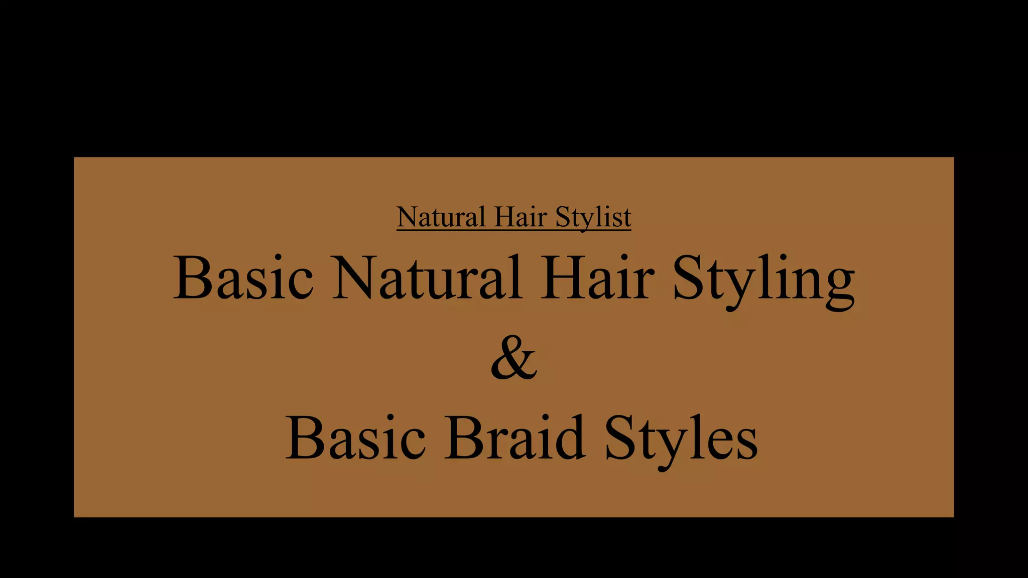 Natural hair portfolio by Sylvia A. Barnes | PPT
