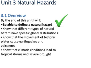 Introduction to Natural hazards | PPTX