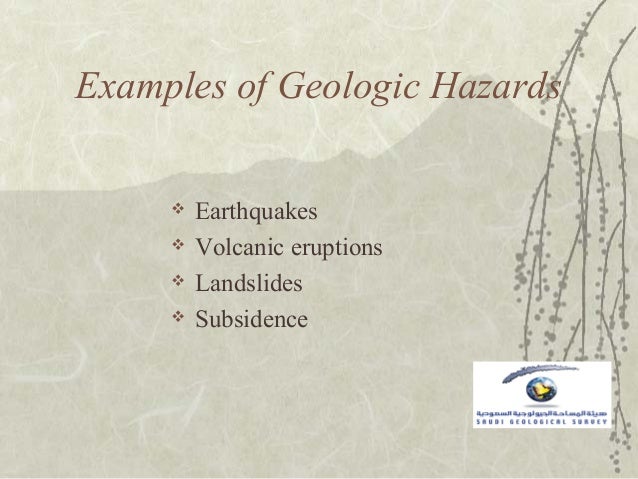 Natural hazards
