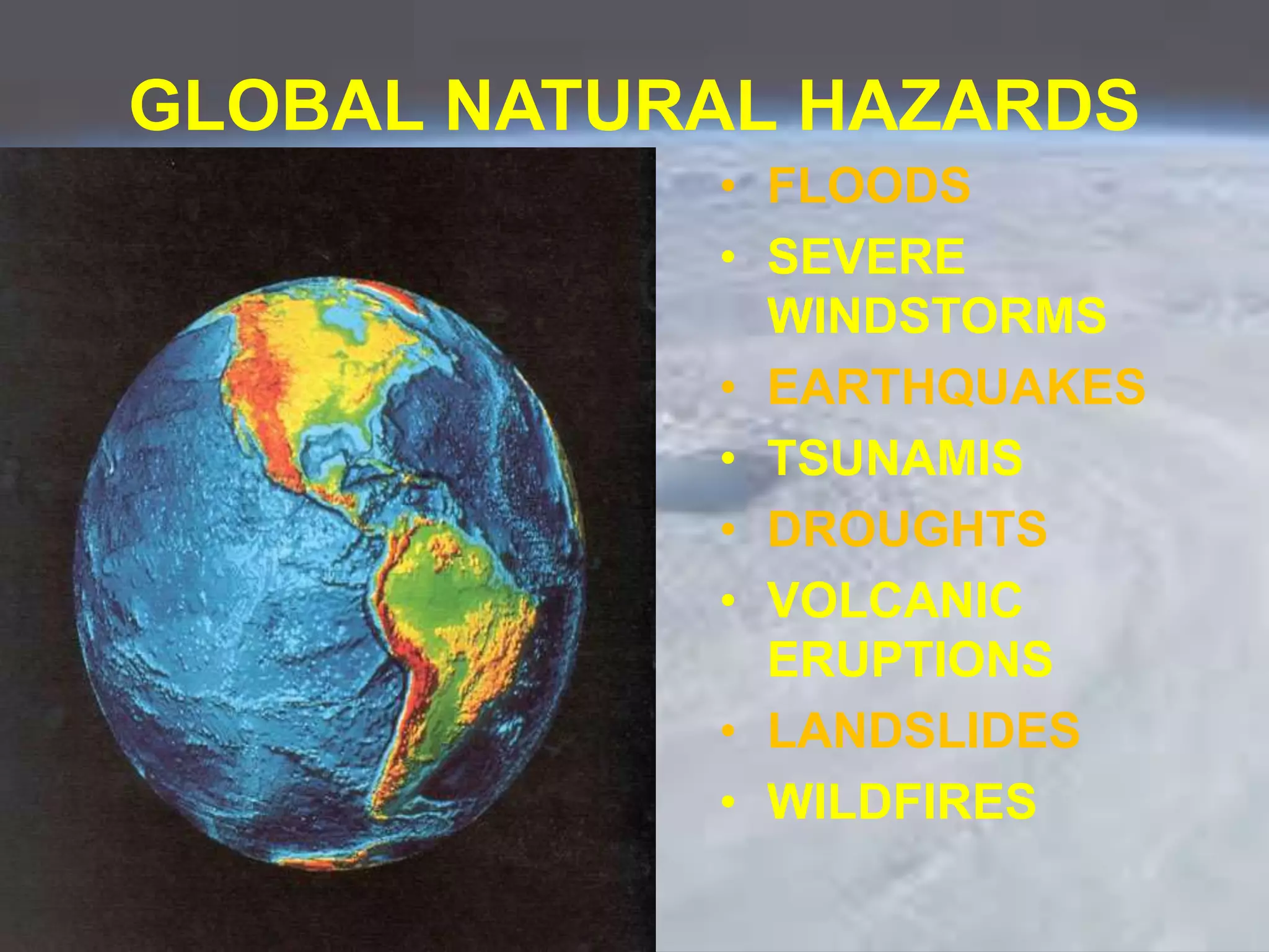 Natural Hazards and Disasters | PPTX