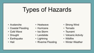Natural Hazards and Disasters Earth Science Presentation in Colorful ...