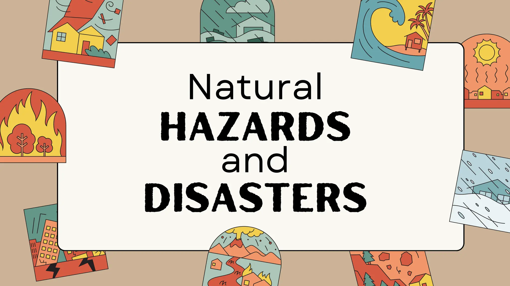 Natural Hazards and Disasters Earth Science Presentation in Colorful ...