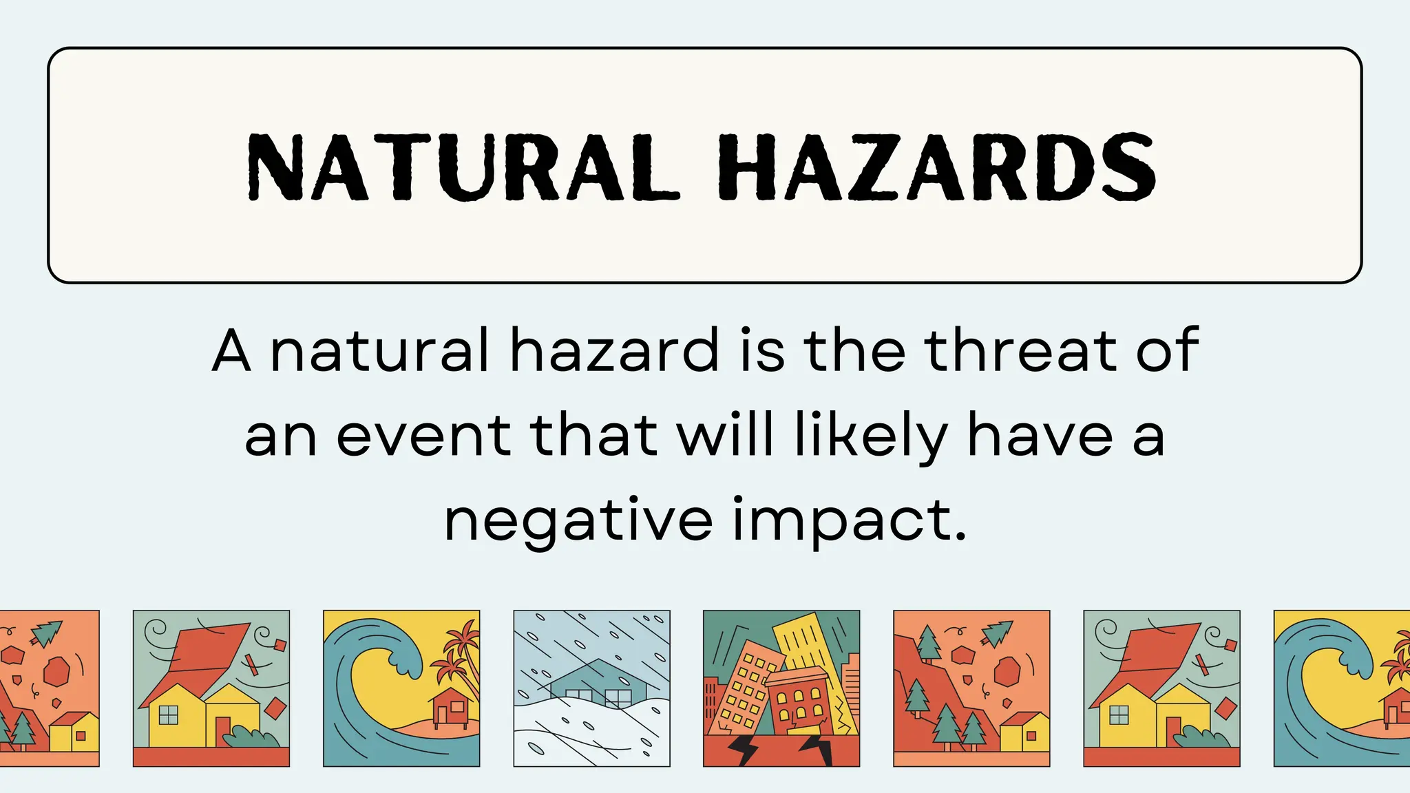 Natural Hazards and Disasters Earth Science Presentation in Colorful ...