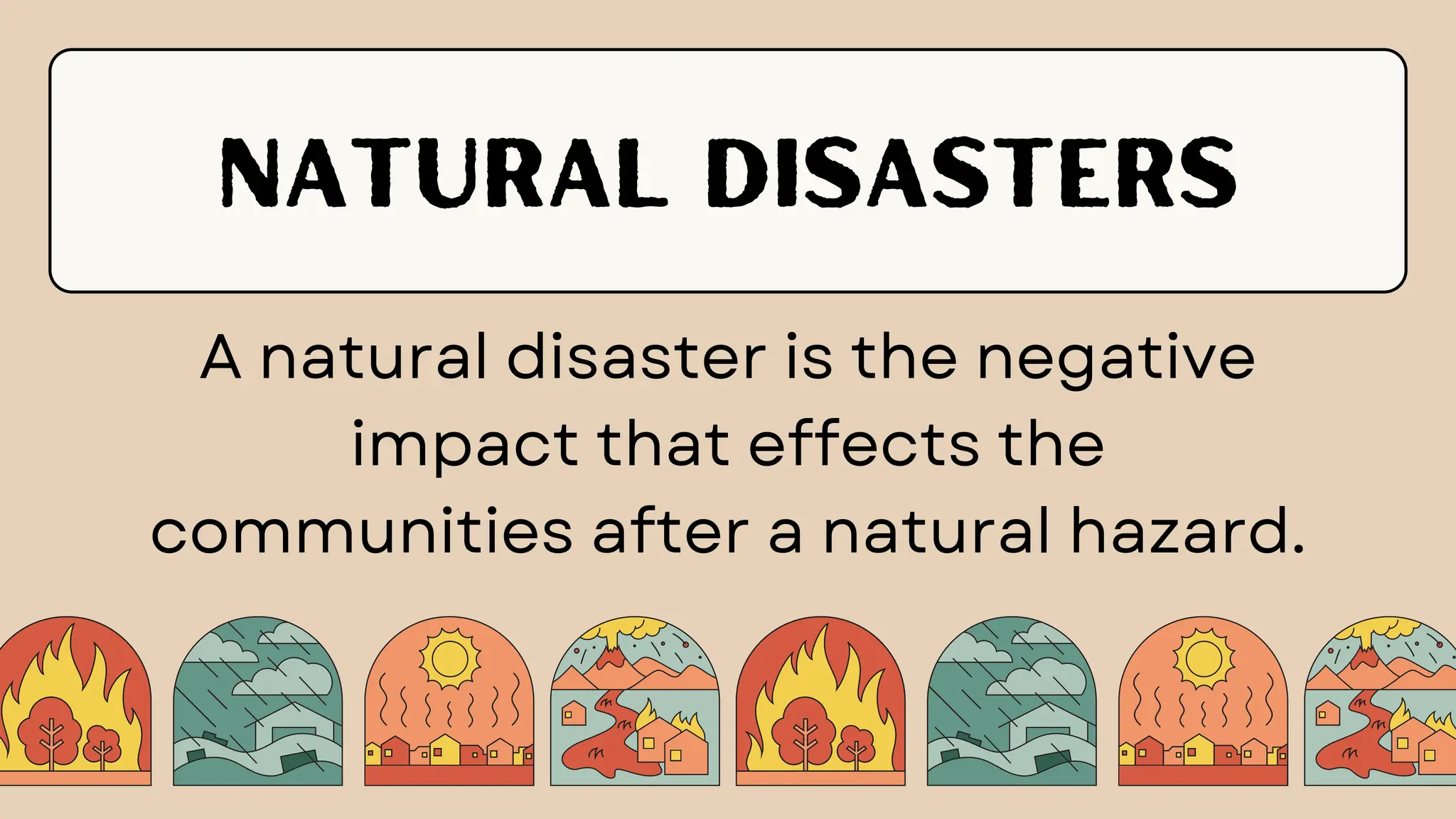 Natural Hazards and Disasters Earth Science Presentation in Colorful ...