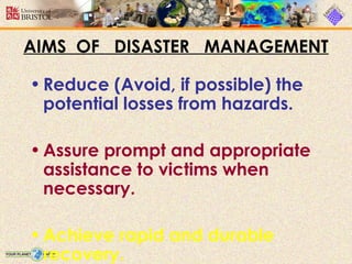 Natural hazards and disaster,types,mitigation and management | PPT