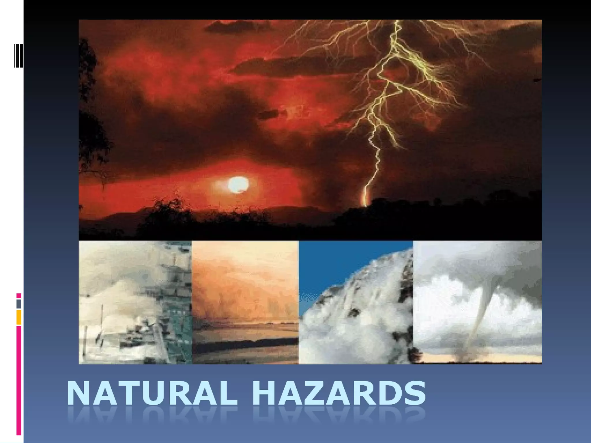 Natural Hazards, Classification and Analysis | PPT