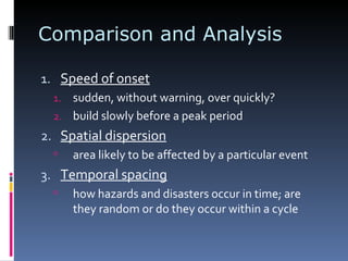 Natural Hazards, Classification and Analysis | PPT