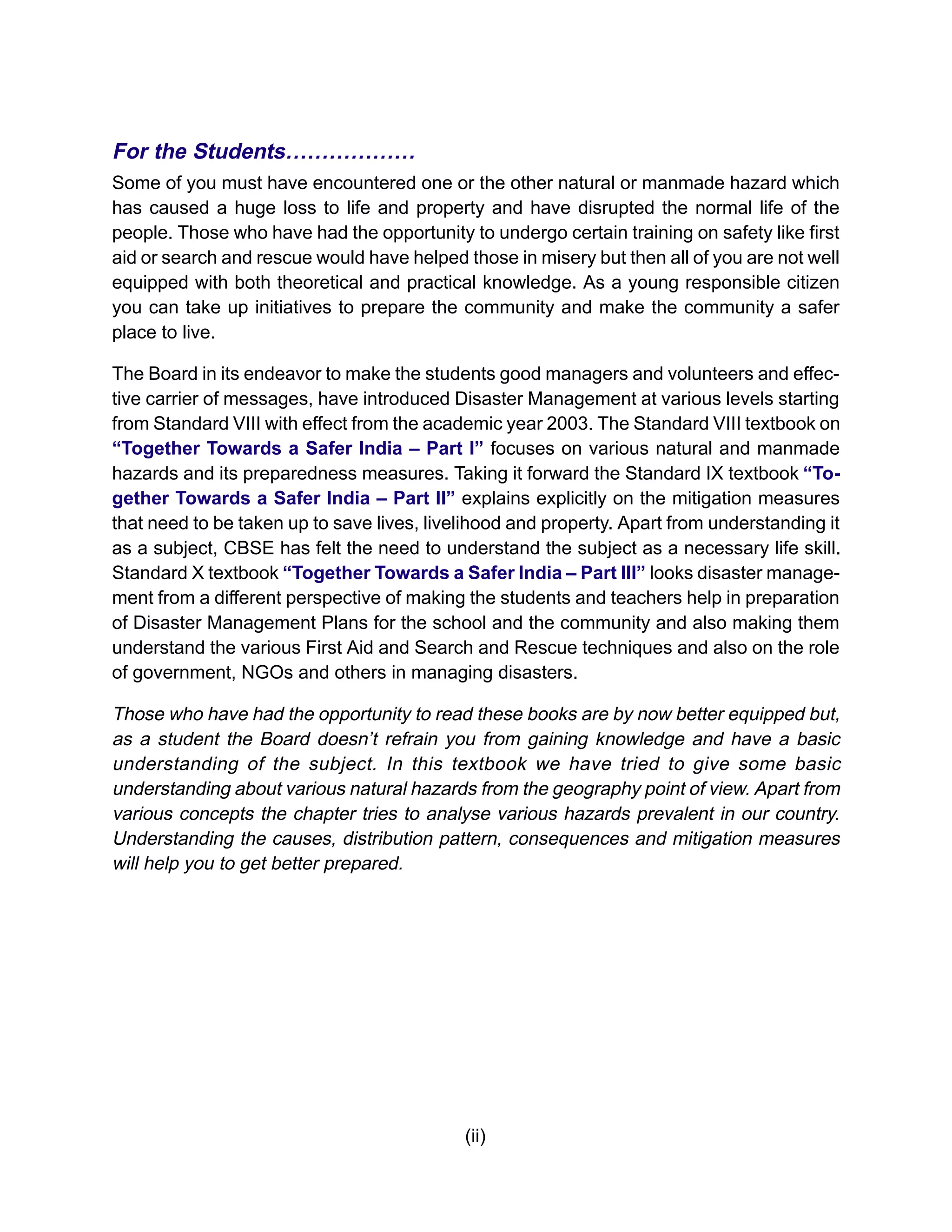 Natural hazards & disaster management | PDF