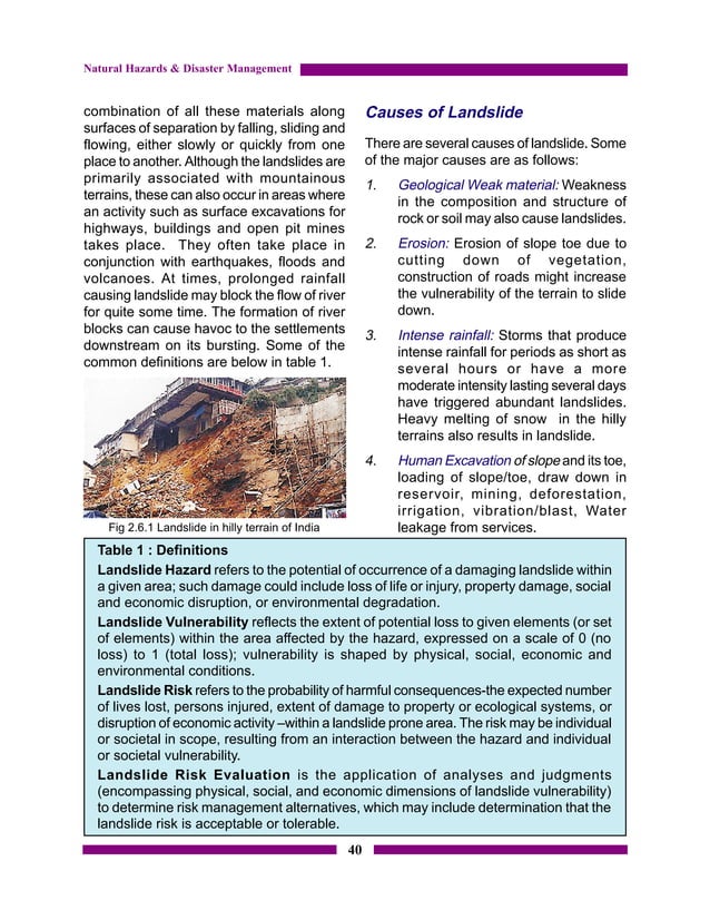 Natural hazards & disaster management | PDF