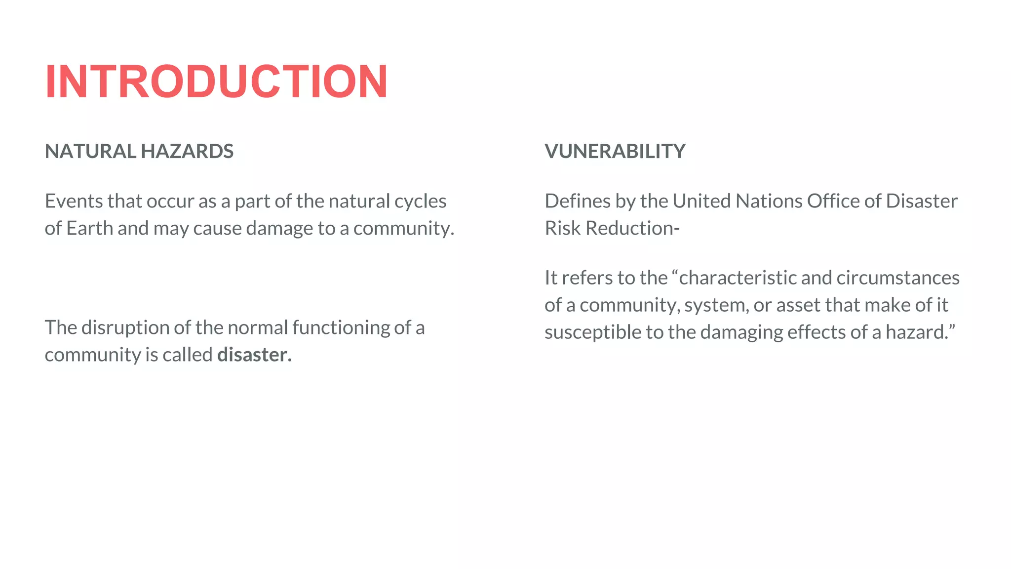 Natural hazards, mitigation, adaptation | PPTX
