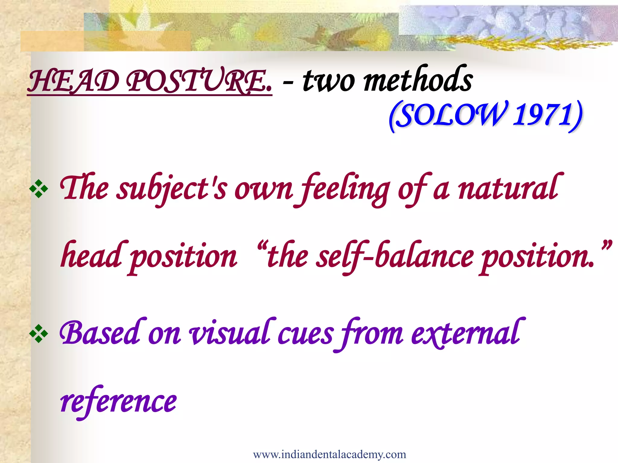 Natural head position | PPT